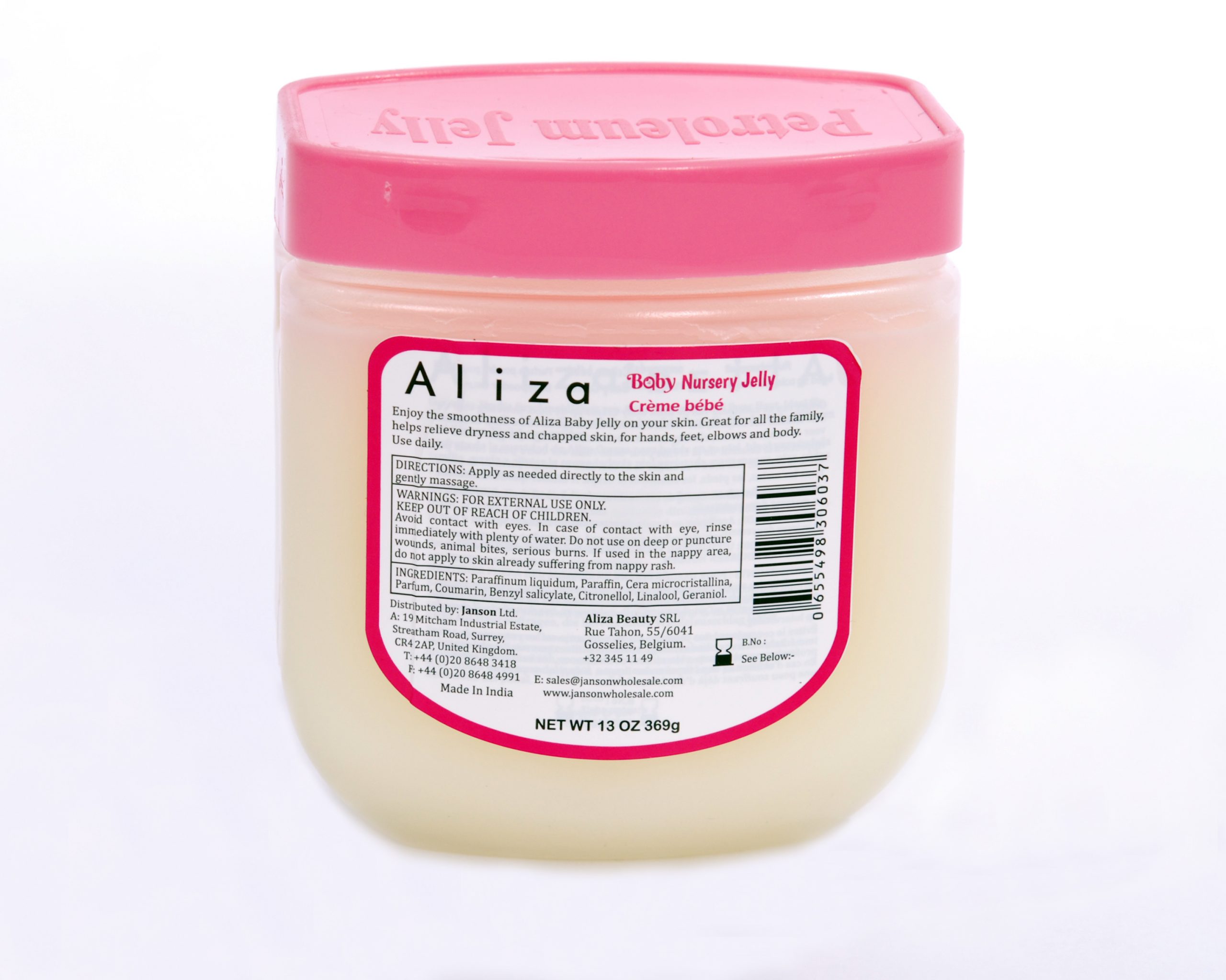 Aliza Petroleum Jelly 368g Baby Scent Pink - Janson Beauty