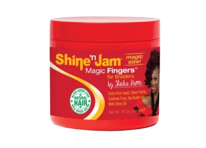 Ampro Shine N Jam Magic Finger Gel For Braids 16oz - Janson Beauty